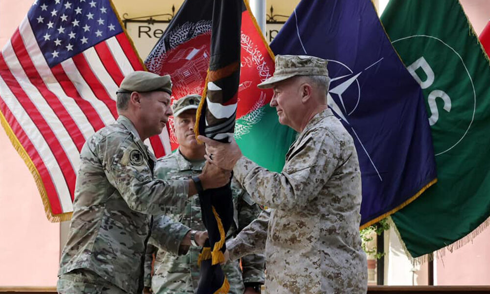 General Miller hands over command of Afghanistan to CENTCOM chief ...