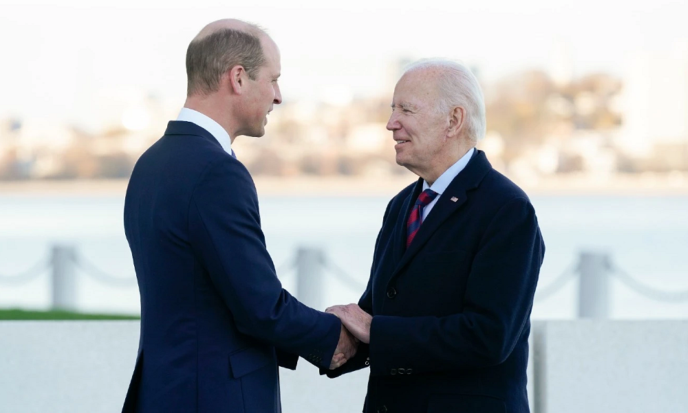 Prince William meets President Biden in Boston to discuss climate ...