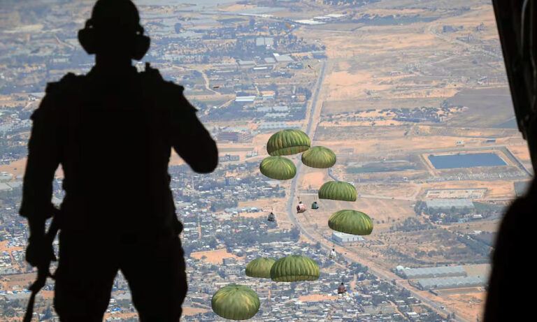 Nine countries join Eid aid drop into Gaza | Ariana News | Afghanistan News