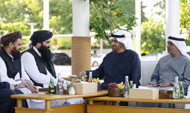 UAE president meets with Afghan Interior Minister Sirajuddin Haqqani ...